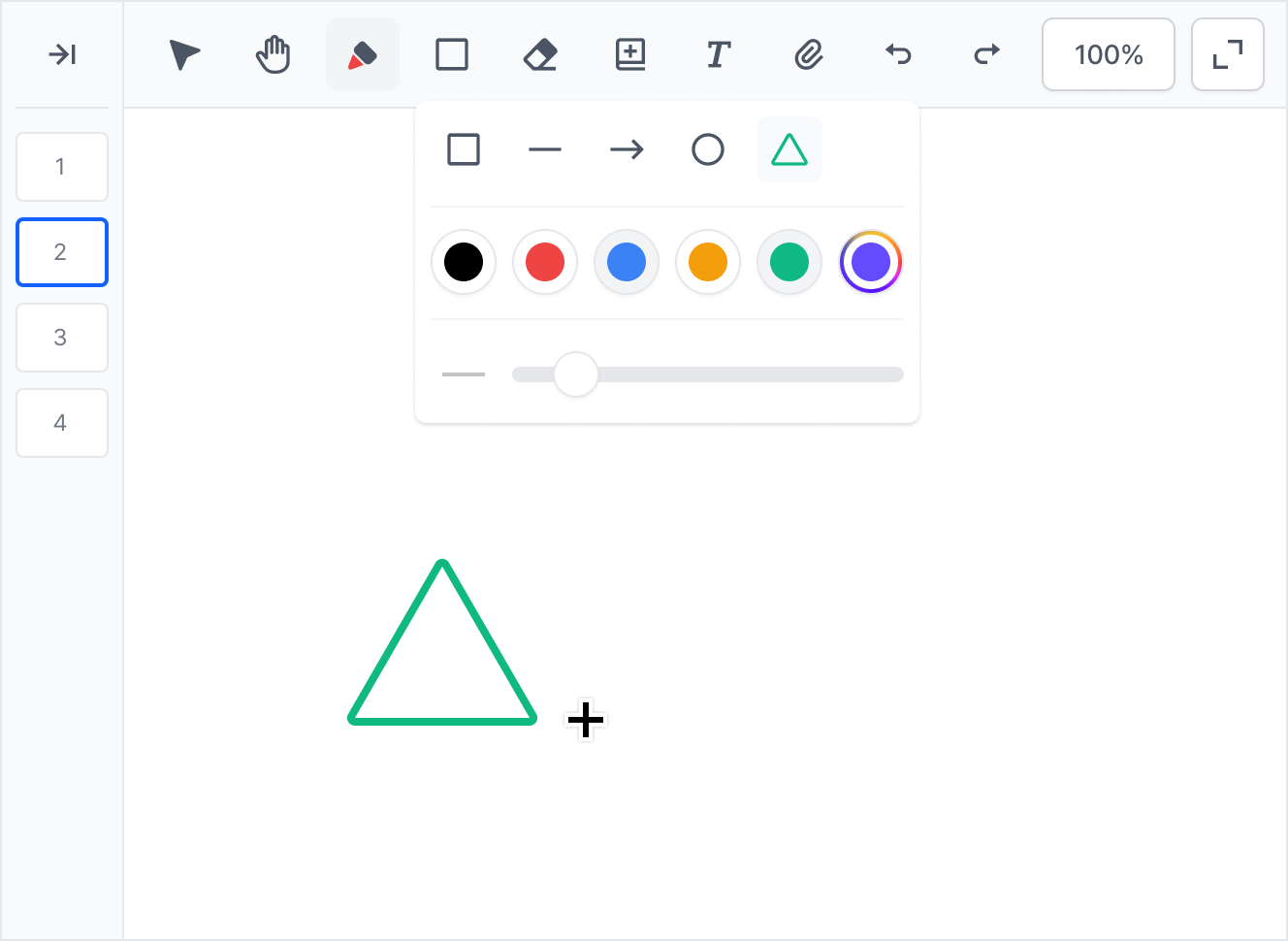 원 사각형 삼각형 도형 그리기 직선 그리기 화살표 그리기 페이지콜 헬프센터
